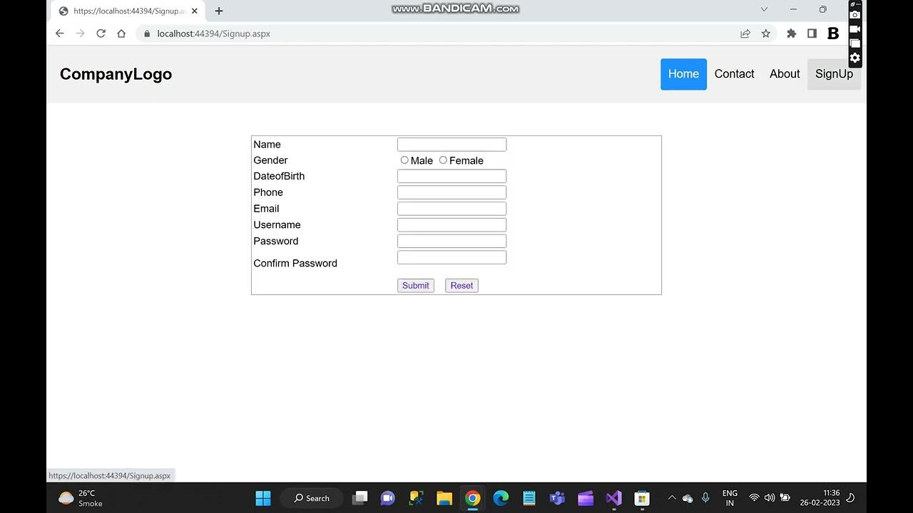 14) Login functionality in asp net - YouTube