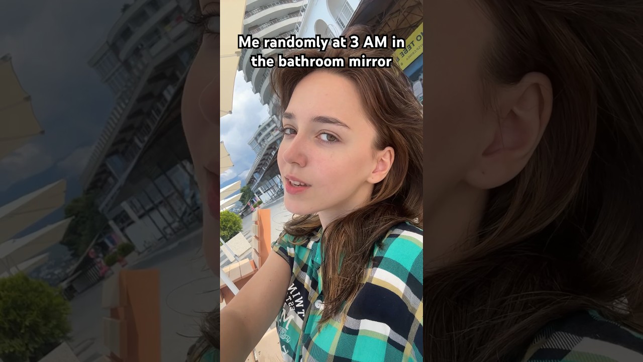 Me randomly at 3 AM in the bathroom mirror #grwm #makeuptutorial # ...