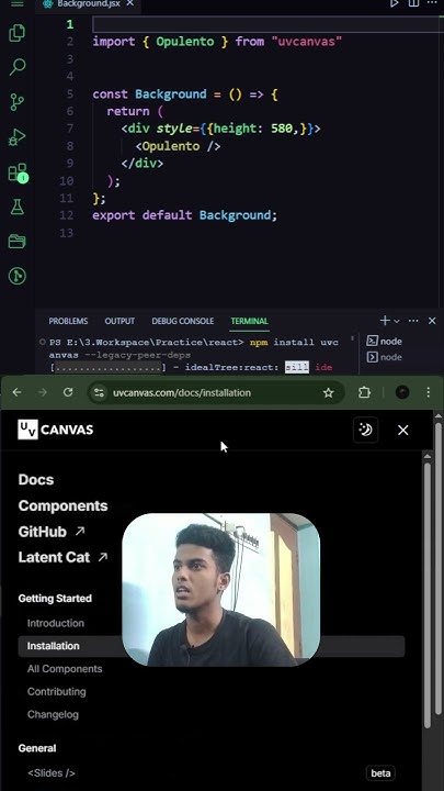Adding animated background in your website 🎉 #coding #programming #reels #reactjs #giveaway # ...