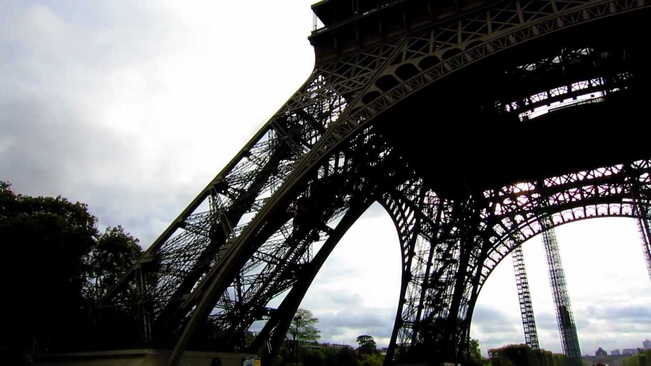 Eiffel tower diagonal elevator 2012 - YouTube