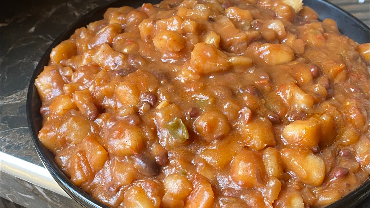 How to cook delicious Katogo at home| cassava and beans katogo - YouTube