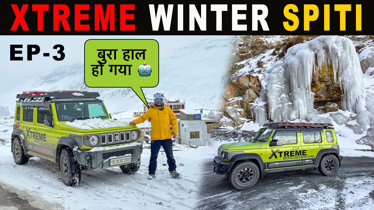 XTREME WINTER SPITI बुरा हाल हो गया | NAKO To TABO | Ep-3 - YouTube