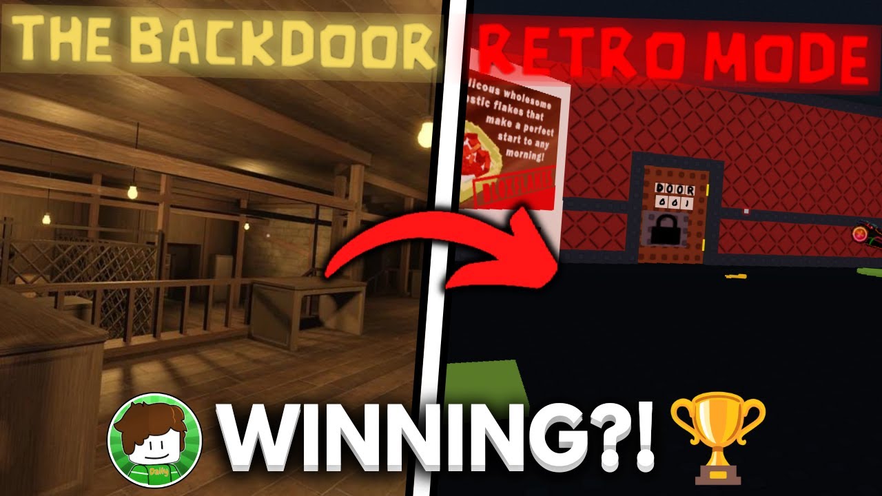Beating The Backdoor and Retro Mode in DOORS!! - YouTube