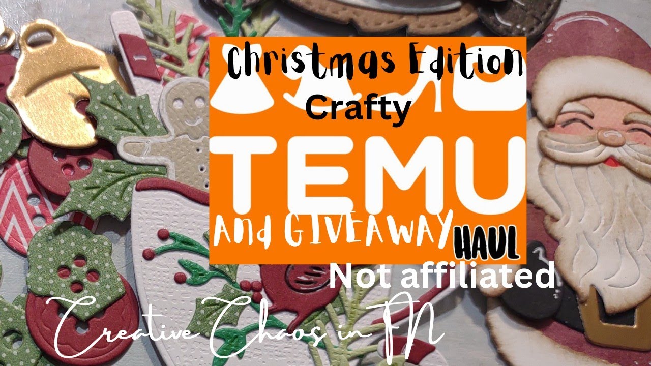 Crafty Temu Haul & Giveaway- Christmas Edition with embellishment ...