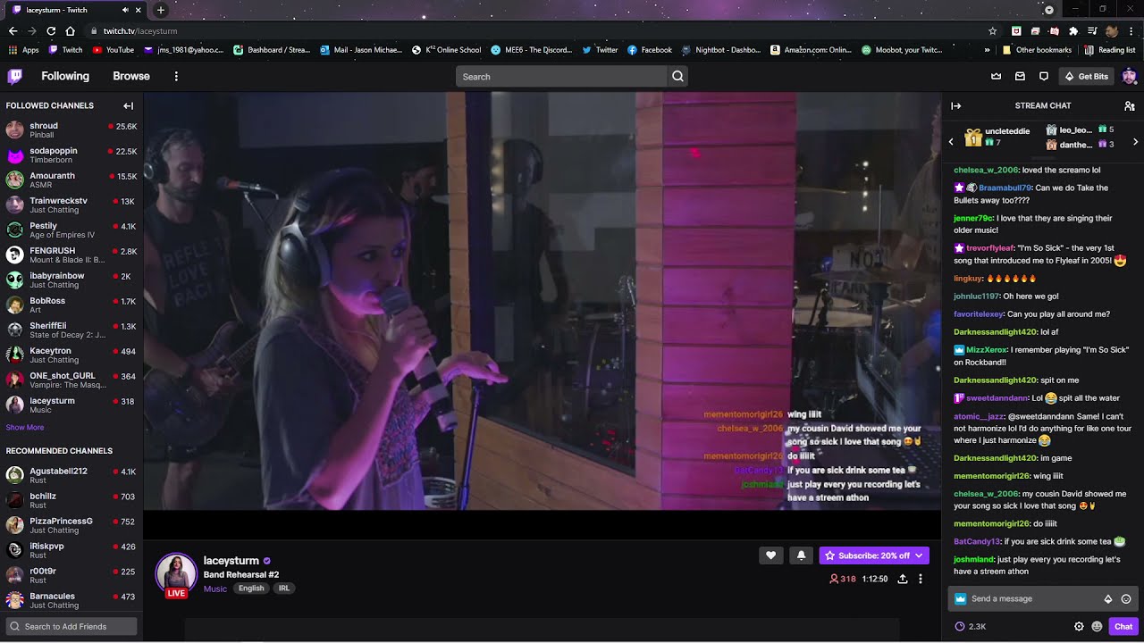 Lacey Sturm sings "So Sick" live on Twitch! - YouTube