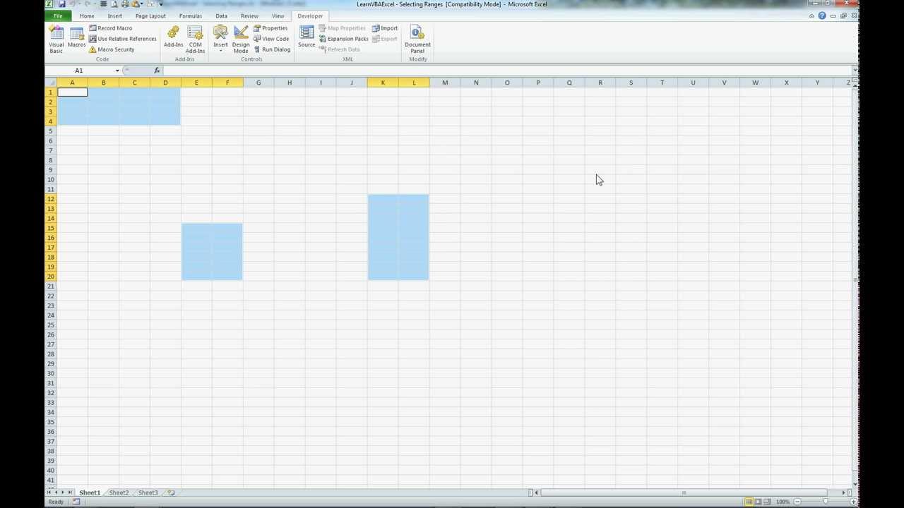 Learn VBA Excel How To Select Ranges YouTube Learn VBA Excel How To Select Ranges YouTube