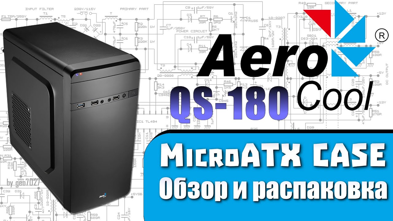 Обзор AeroCool QS-180 MicroATX Case - YouTube