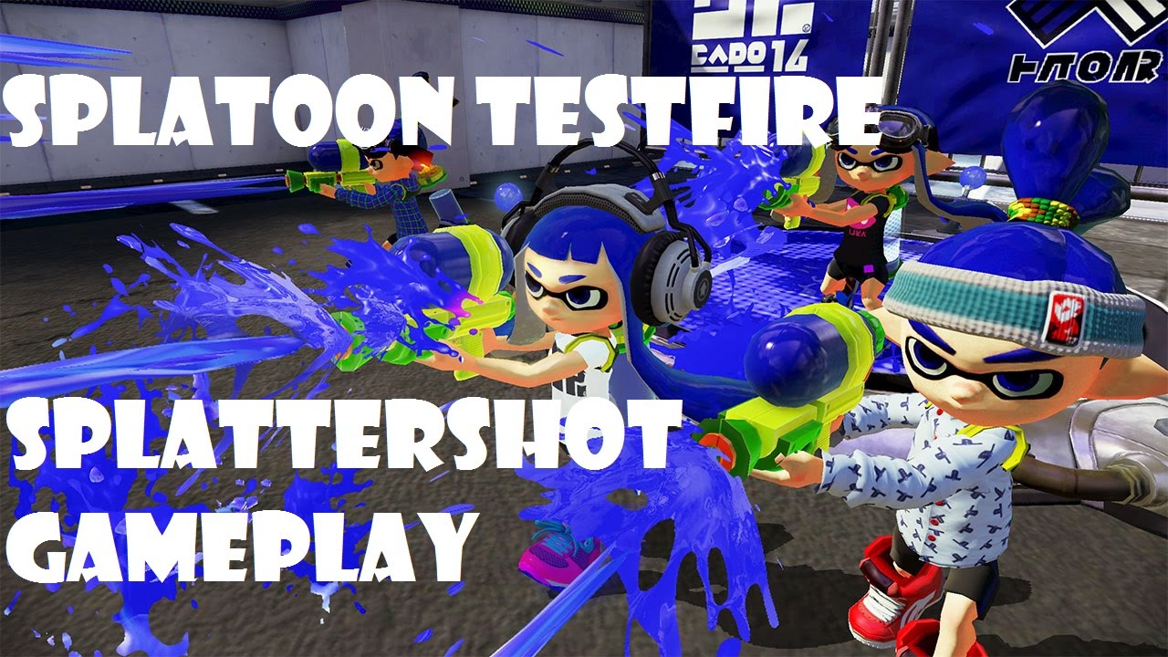Splatoon Testfire - Splattershot Gameplay - Turf War (1080p 60fps ...