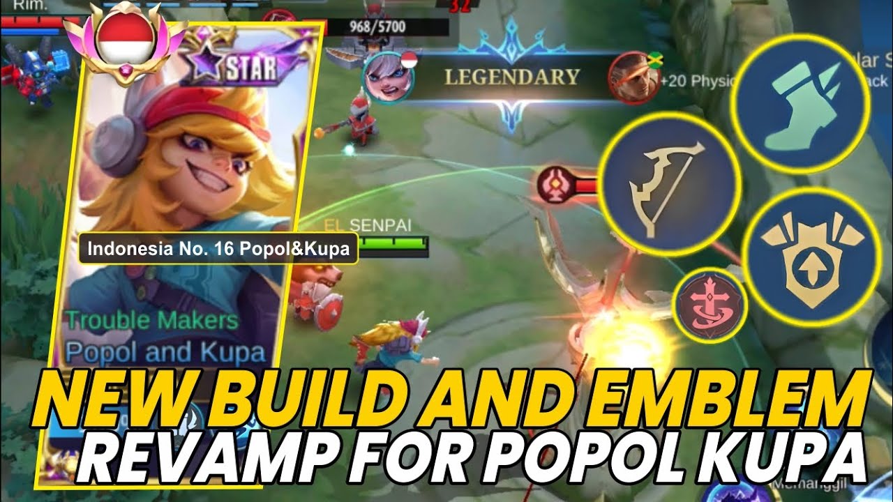 POPOL AND KUPA NEW CRITICAL BUILD (PLEASE TRY) 😱🔥BEST BUILD POPOL AND ...