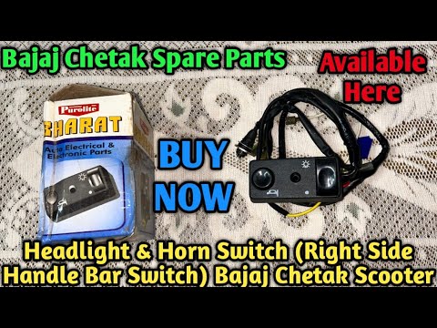 Bajaj Chetak Scooter Headlight & Horn Combination Switch (Handle Bar ...
