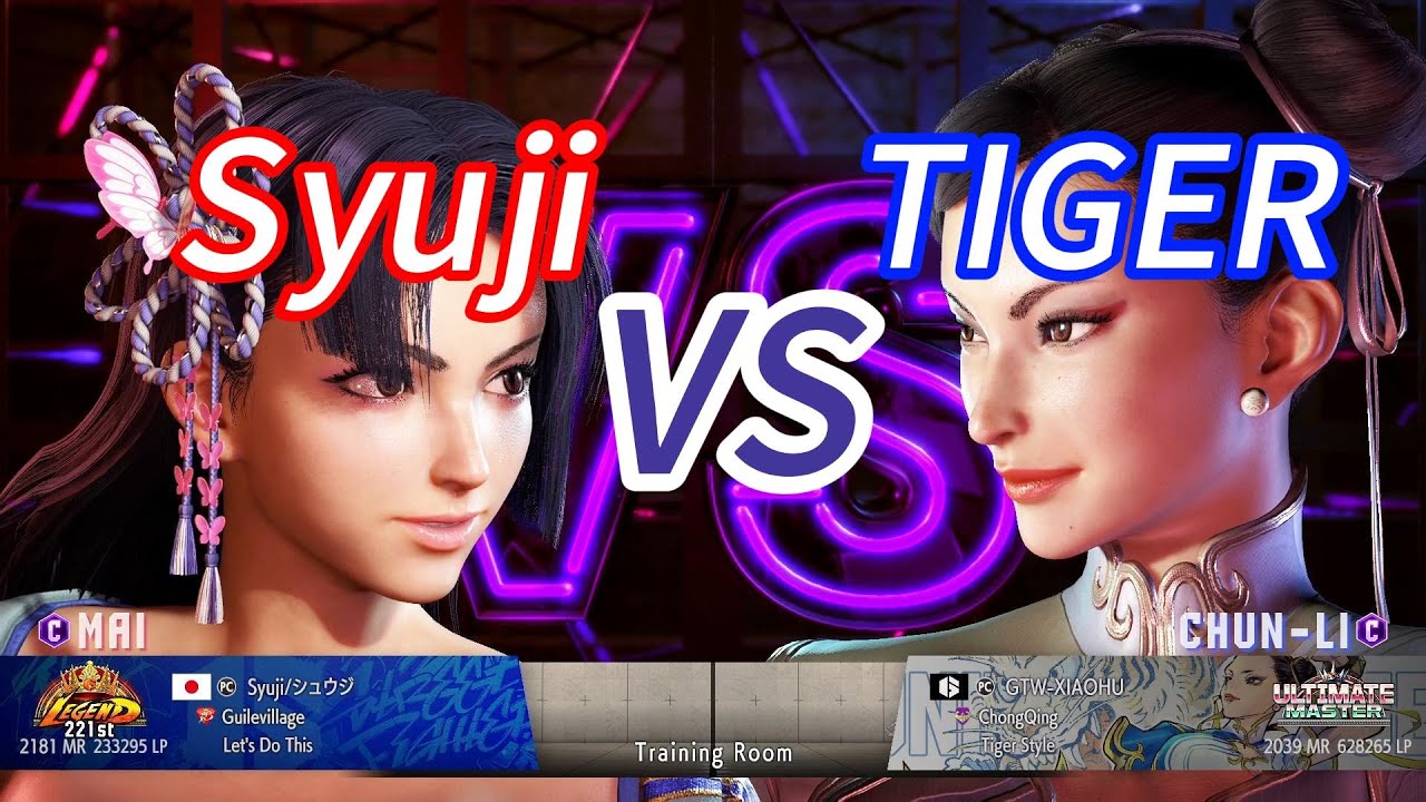 SF6💥TIGER(CHUN-LI) vs Syuji(MAI)💥Street Fighter 6 High Level Match's ...