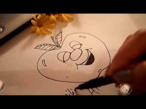 Funny Apple Drawing - YouTube