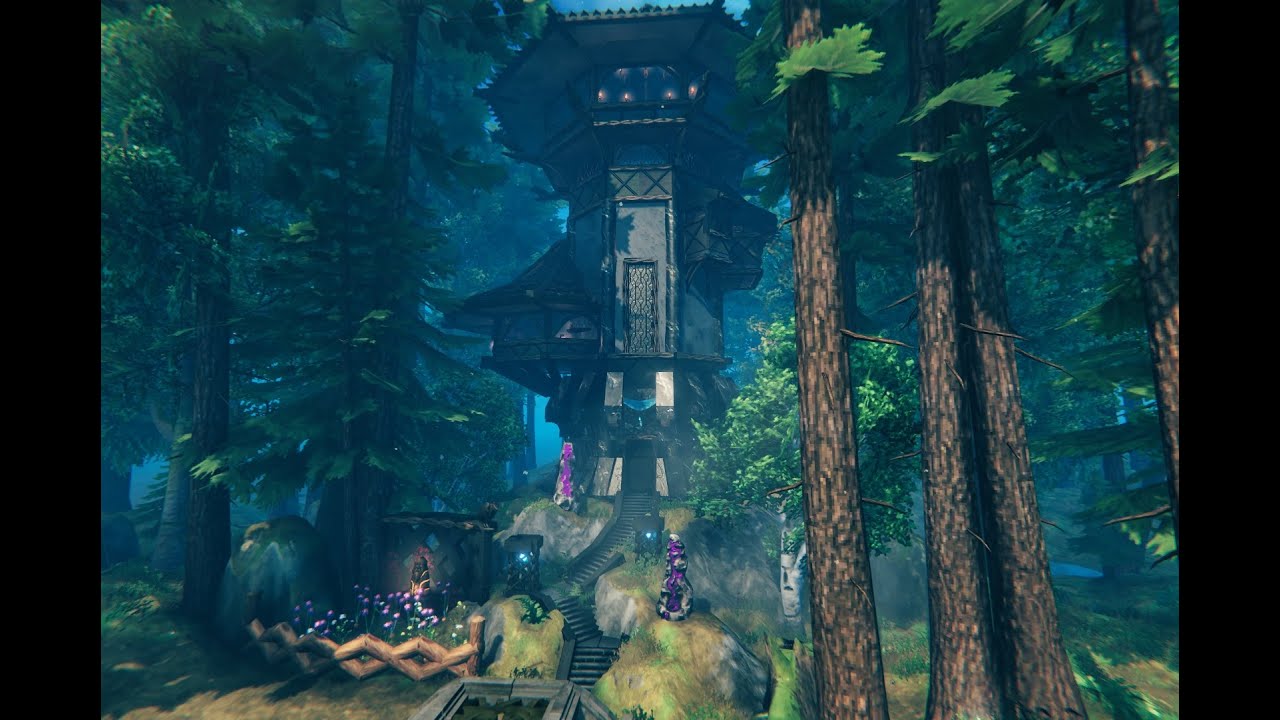 Valheim - Wizard Tower Build Tour - YouTube