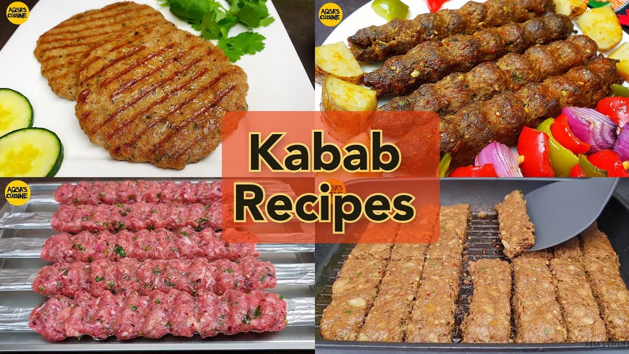 Try These Easiest Kabab Recipes | 4 Kabab Recipes, Beef Kabab, Chicken ...