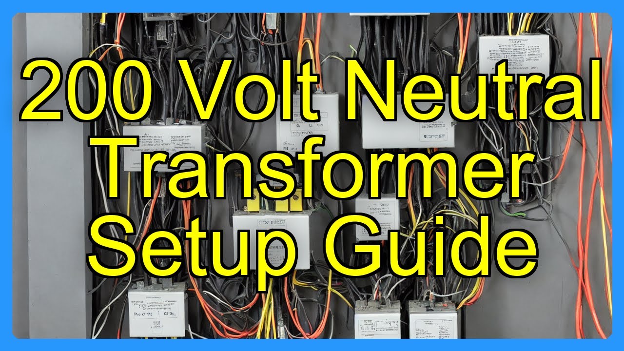200 Volt Neutral Transformer Setup Guide - YouTube