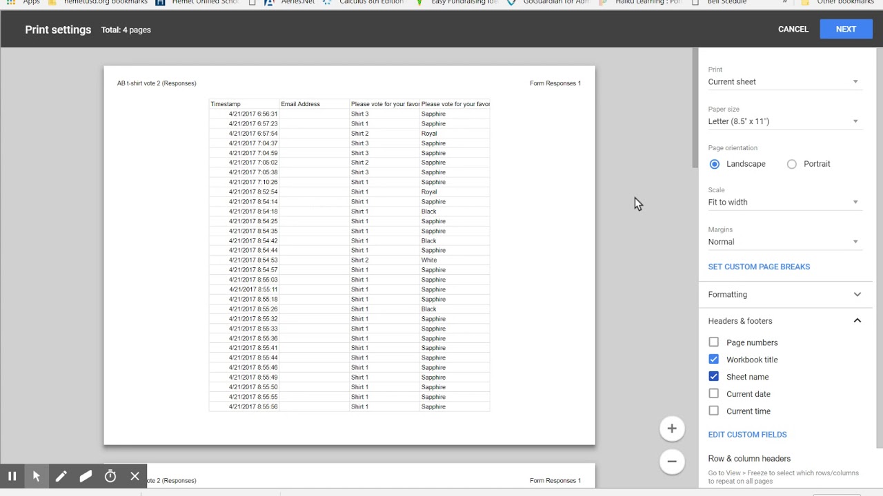 Print title of google sheets - YouTube