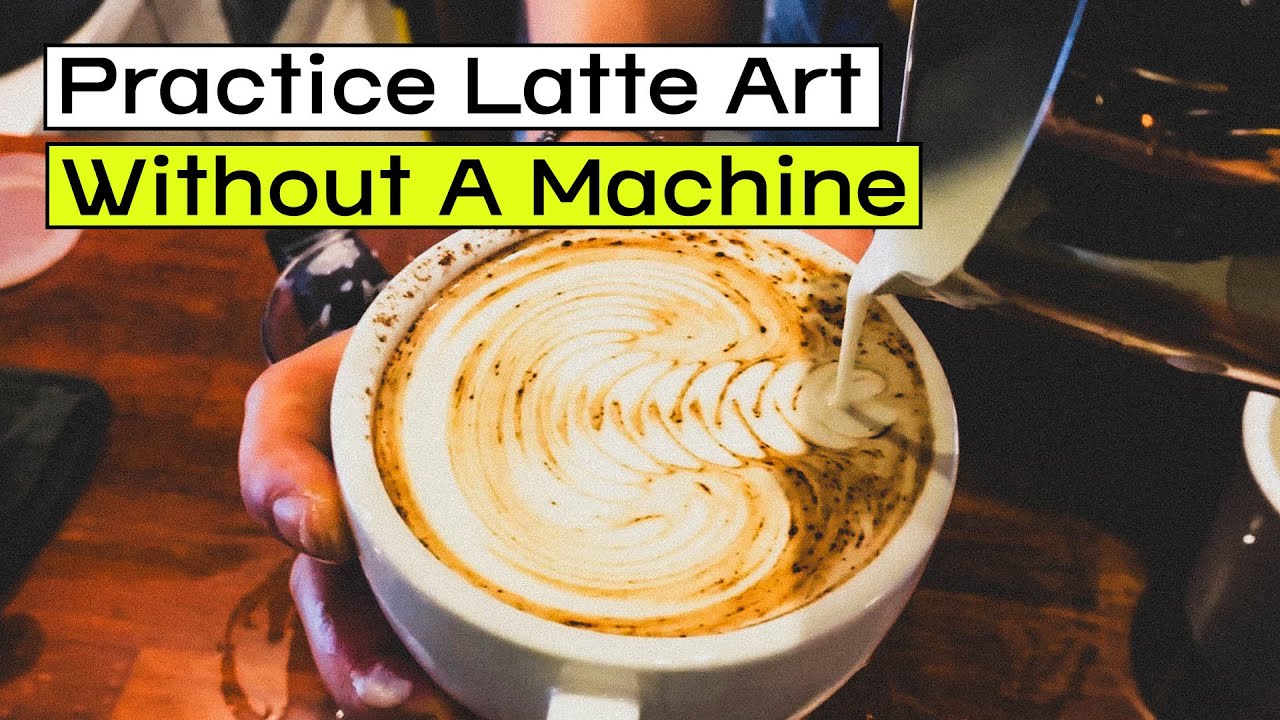 The Secret to Practicing Latte Art Without an Espresso Machine - YouTube