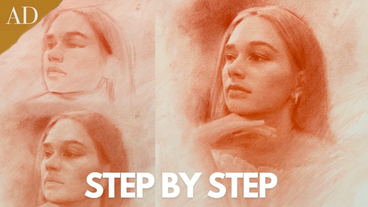 How to draw Realistic Expressive Portraits tutorial NO GRID - YouTube