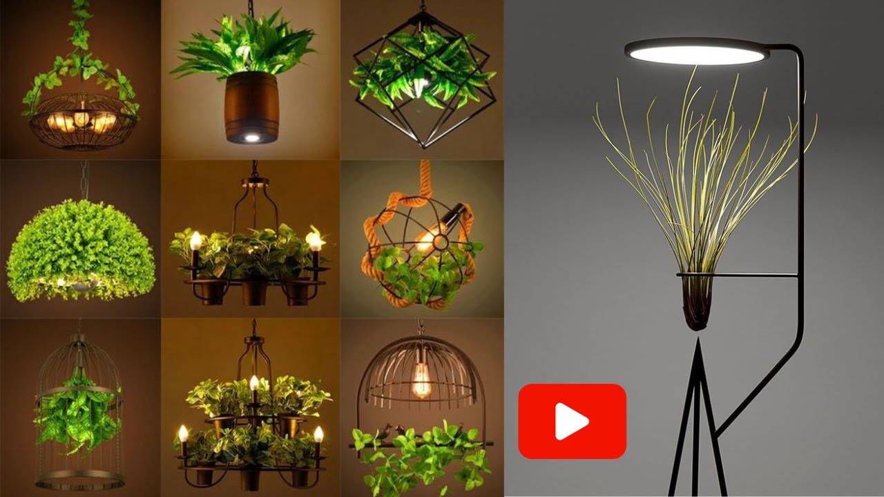 indoor plant lighting ideas | Lamp planters | garden lamps outdoors ...