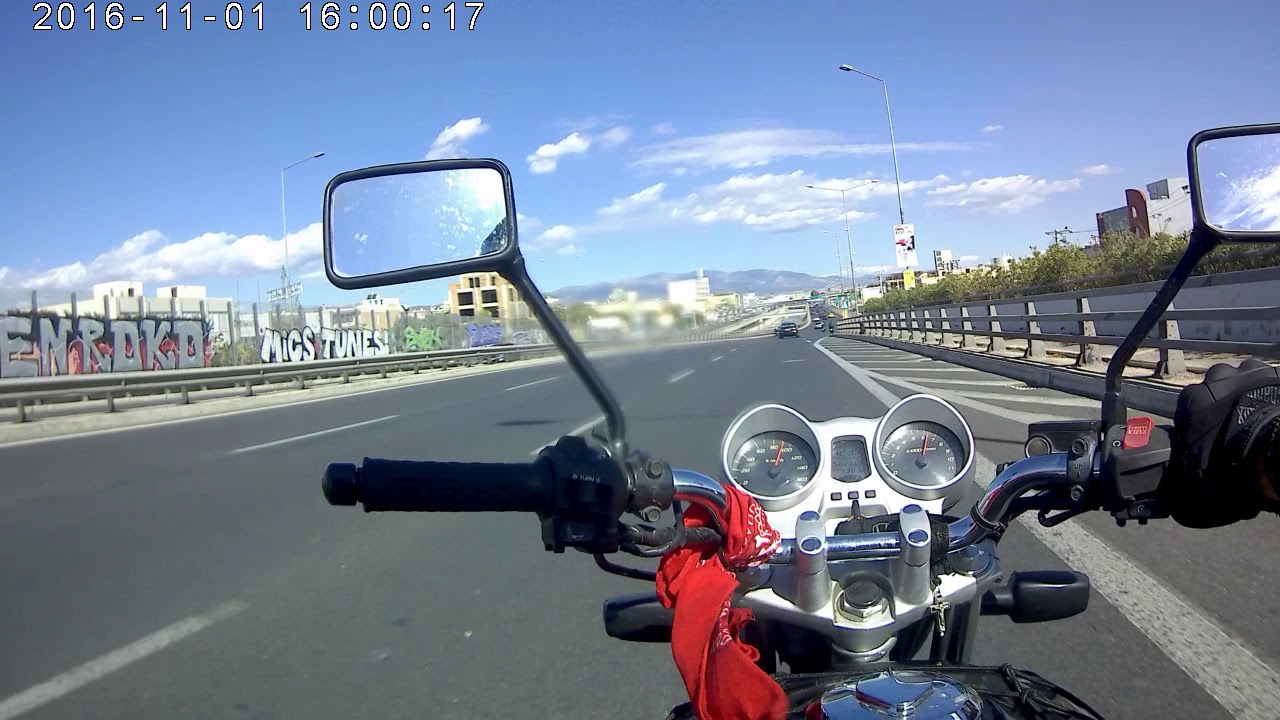 HONDA cbf250 ride in the highways of Athens. 🇬🇷 Βόλτα στον ...