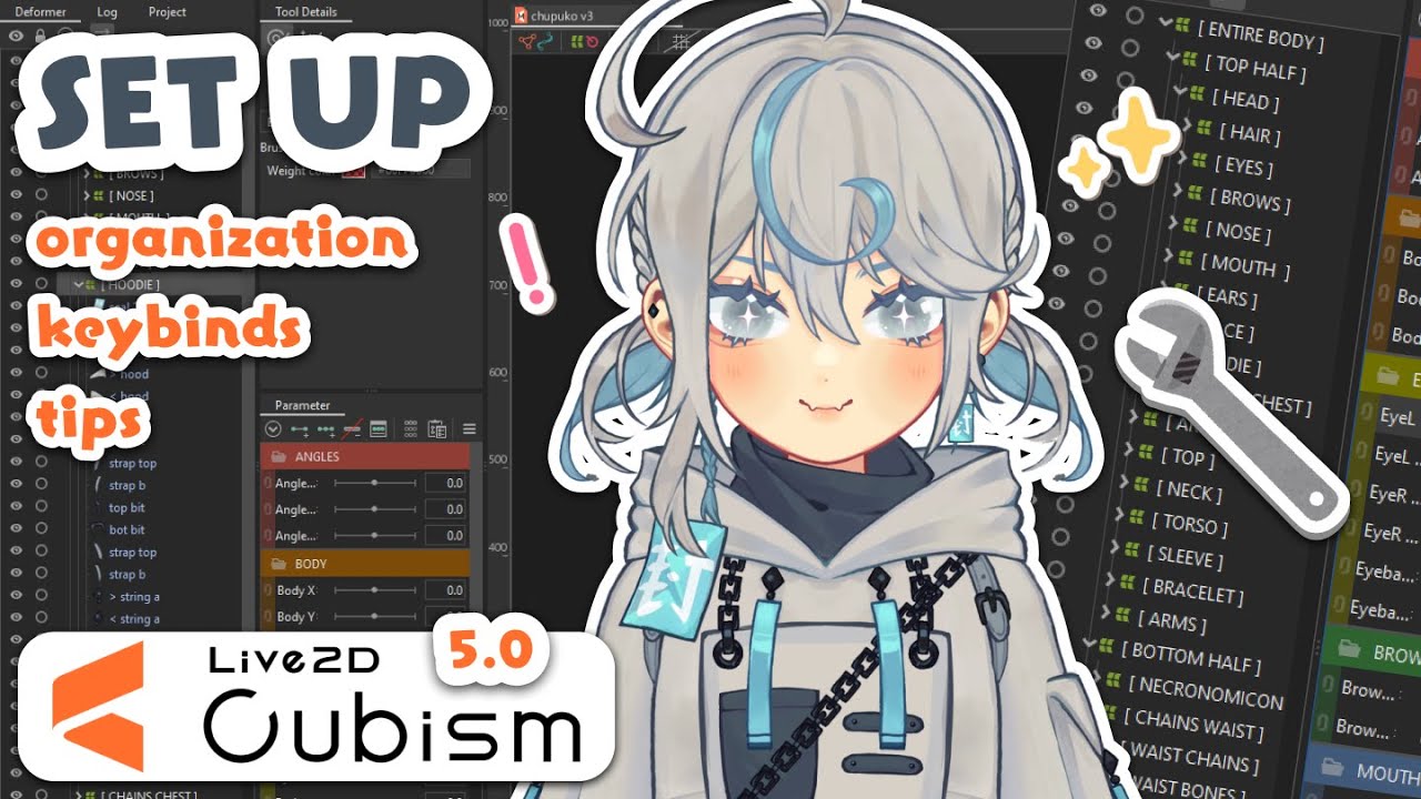 how to set up your model in live2d【workflow&keybinds】+ tips - YouTube