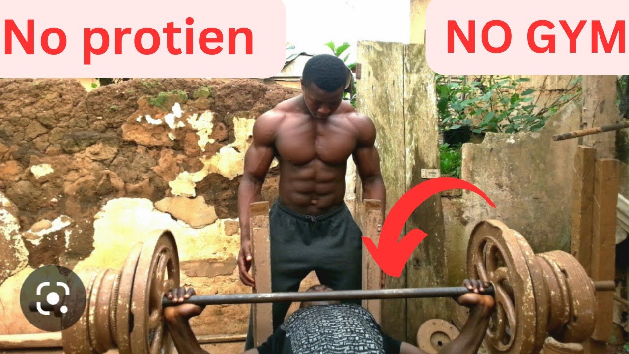 Without Gym Without Protein Powder | African Poor Bodybuilder Best Body ...