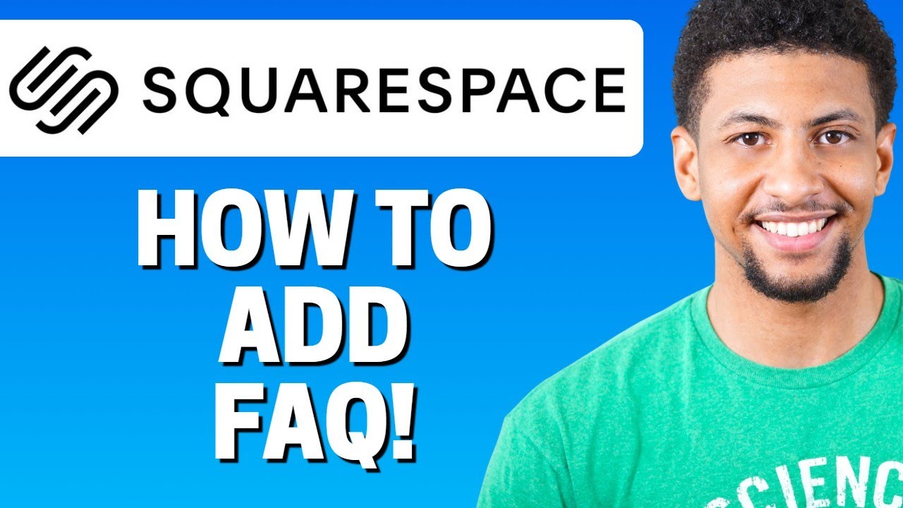 How To Add FAQ To Squarespace 2021 - YouTube