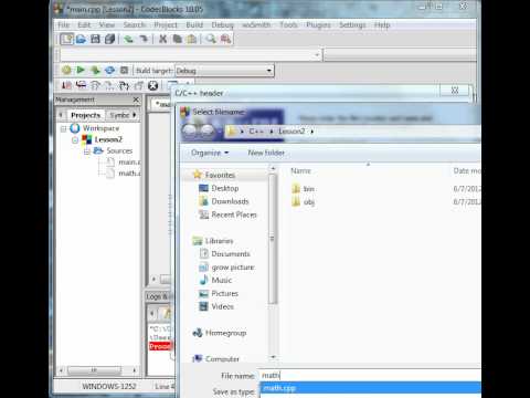 C++ Tutorial 5: Splitting up code with Header files! - YouTube