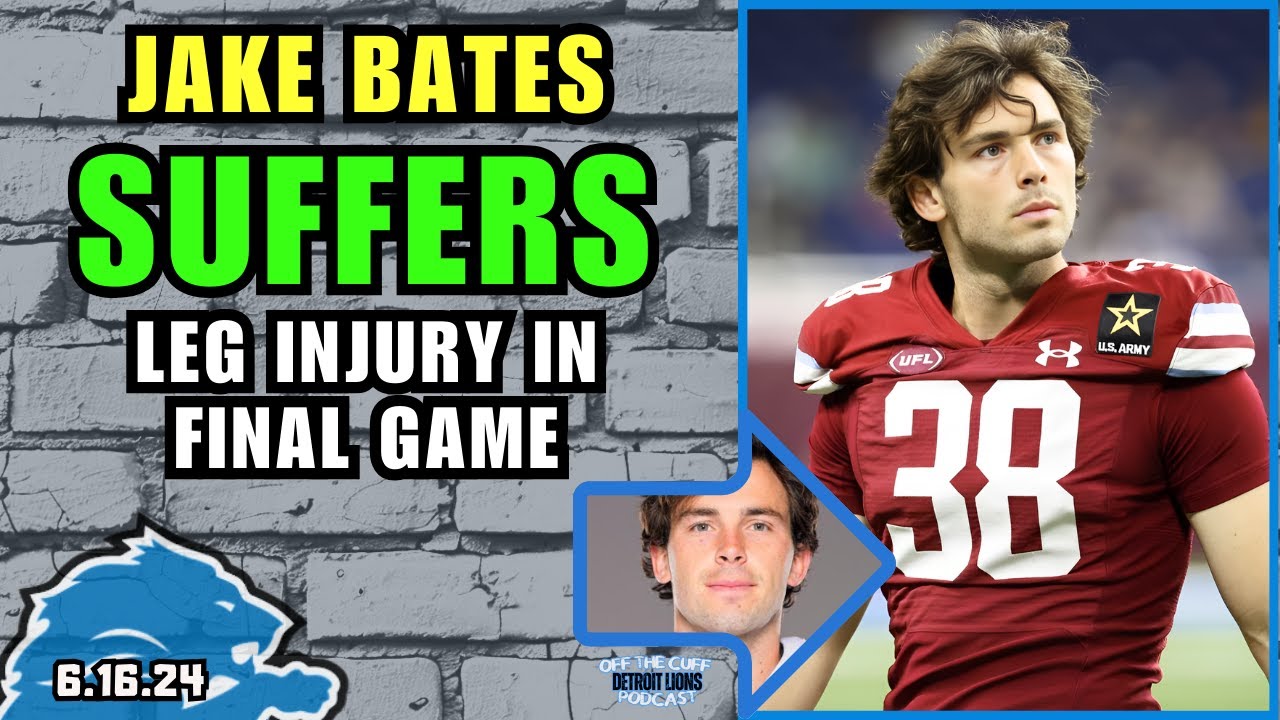 Detroit Lions News: Jake Bates Leg Injury Update - YouTube