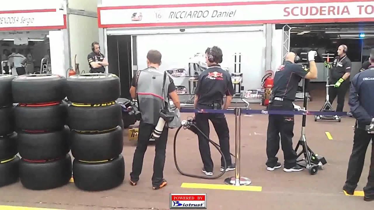 Daniel Ricciardi (Paddock Boxes) Formula 1 Monaco 2012 - YouTube