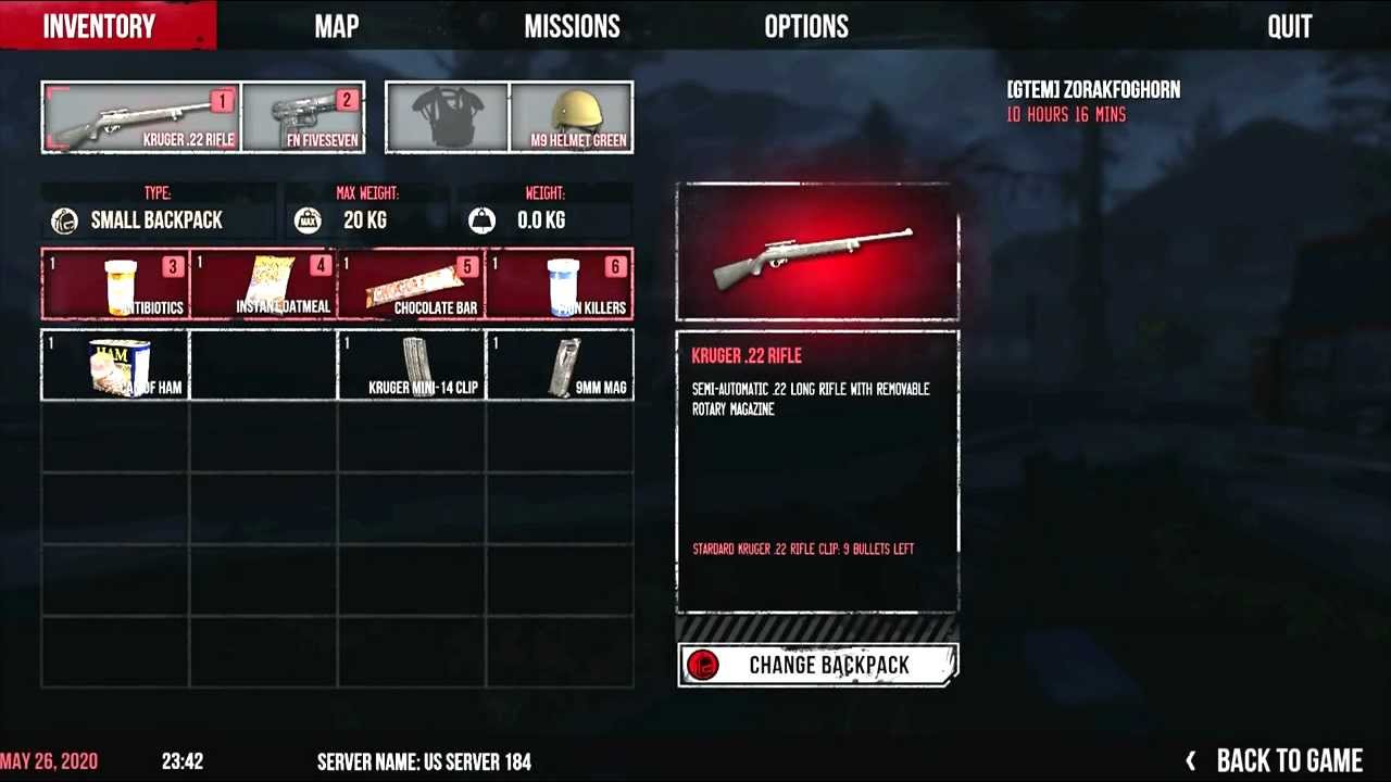 War Z: Kruger .22 Rifle New Gun - YouTube