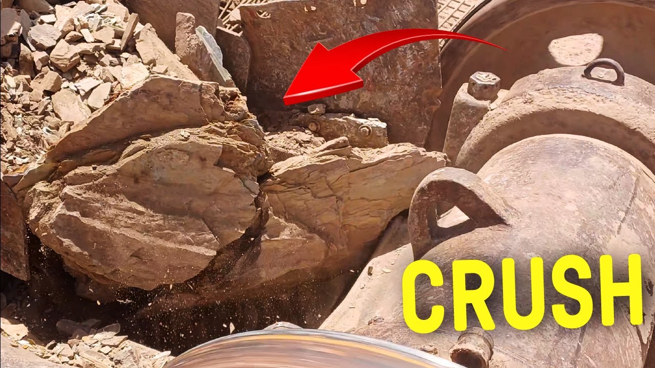 ASMR Sand Crushing How rock crusher works How to crush Rocks Jaw/Rock ...