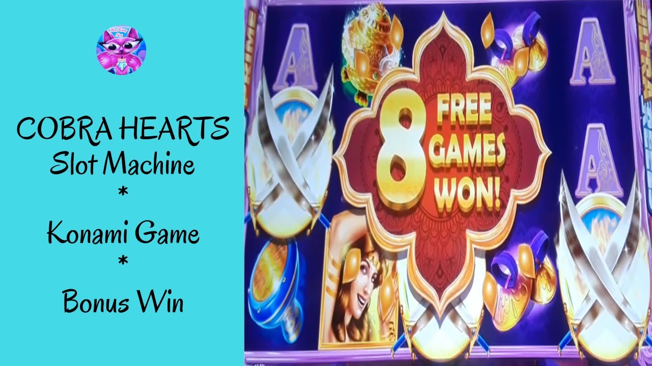 COBRA HEARTS Slot Machine Konami Game * Bonus Win * Ms.Kitty Slot ...