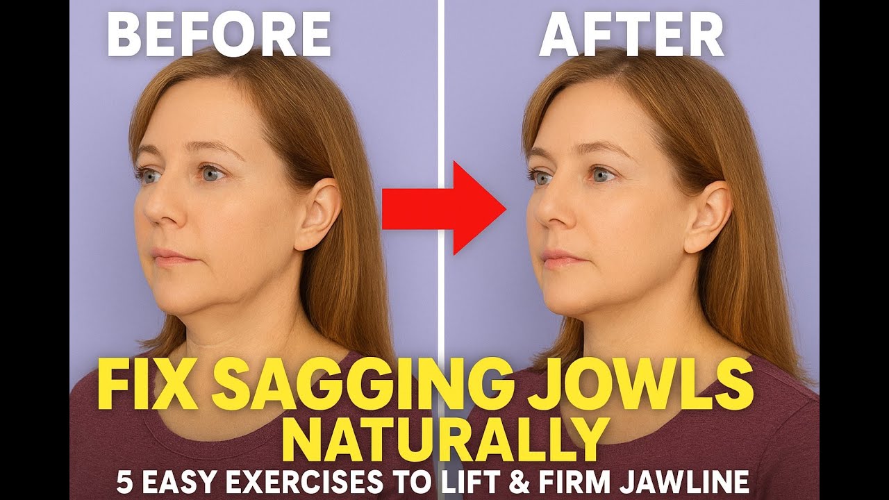 Fix Sagging Jowls Naturally: 5 Easy Exercises to Lift & Firm Jawline ...