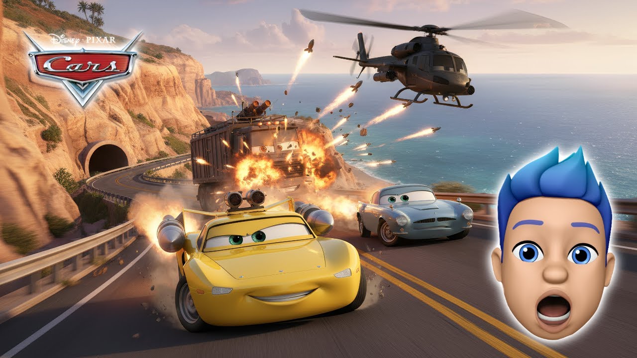 Cars Finn McMissile Spy Mission! Chasing Bad Guys in Porto Corsa ...