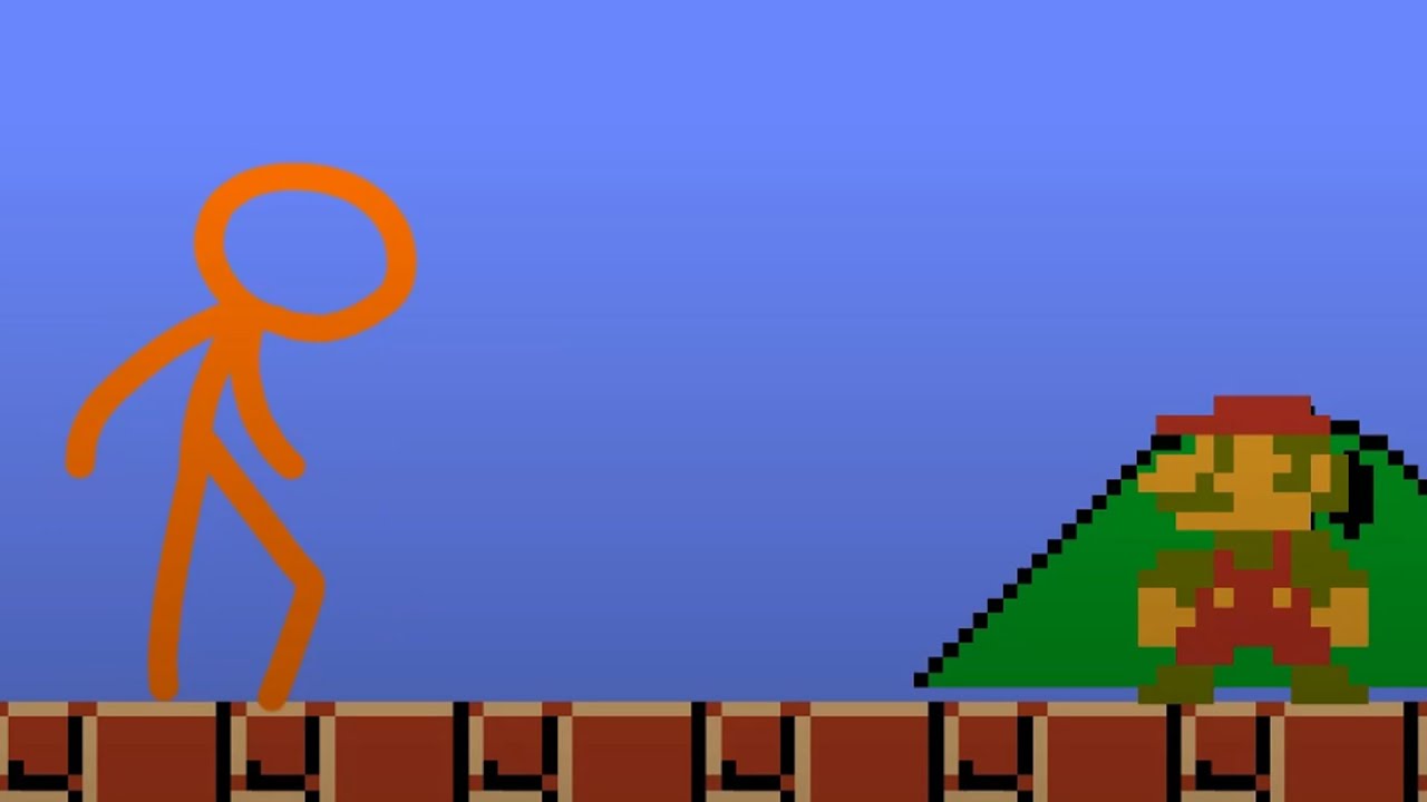 FNF Mario vs Stickman - Animation (FNF Mashup) - YouTube