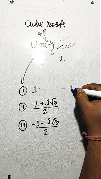 Cube root of unity #shorts - YouTube