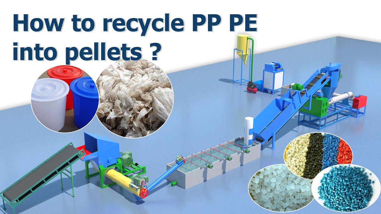 Plastic pelletizing line | Plastic granules making machine - YouTube