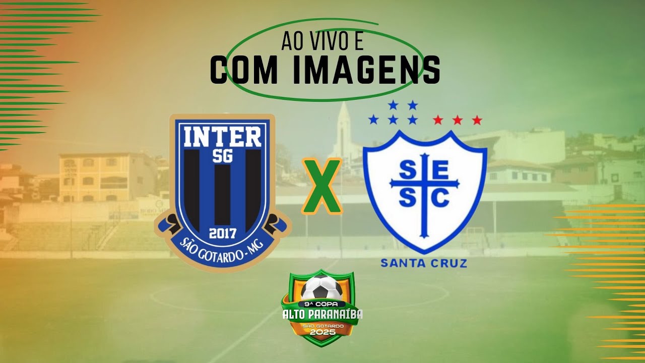 AO VIVO: INTER SG X SANTA CRUZ | CATEGORIA 2008| 9ª COPA DE FUTEBOL DO ...