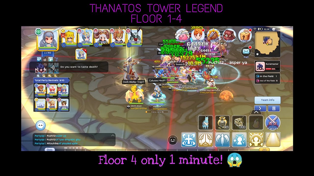 THANATOS TOWER LEGEND(TTL) FLOOR 1-4 | SAINT POV | RAGNAROK M ETERNAL ...