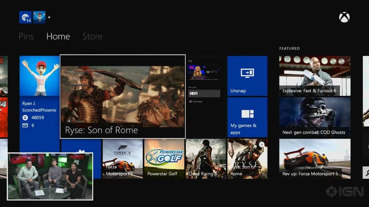 Xbox One Live Dashboard Demo - IGN Live - YouTube
