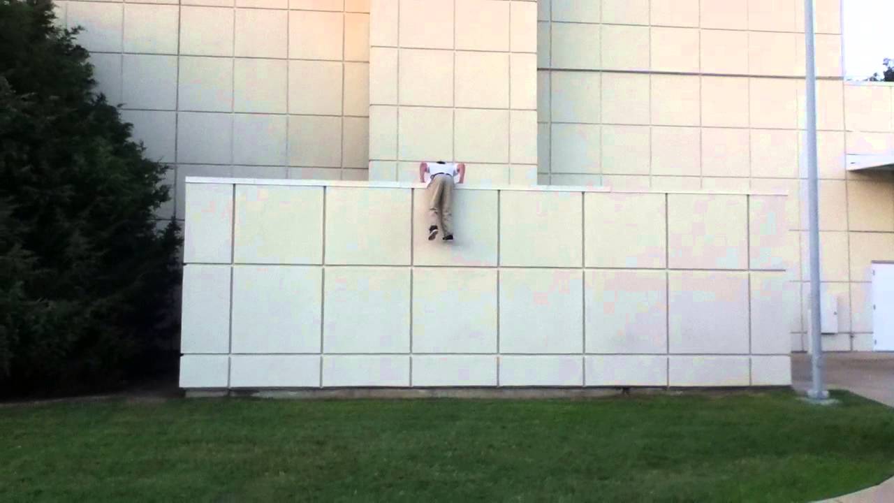 Sebastian jumps up 20 foot wall!!! - YouTube