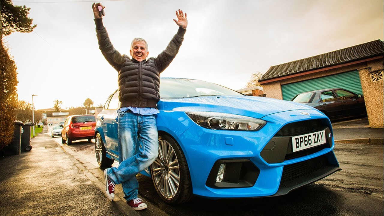Winner Gerard Tobin collects his Ford Focus RS! - YouTube