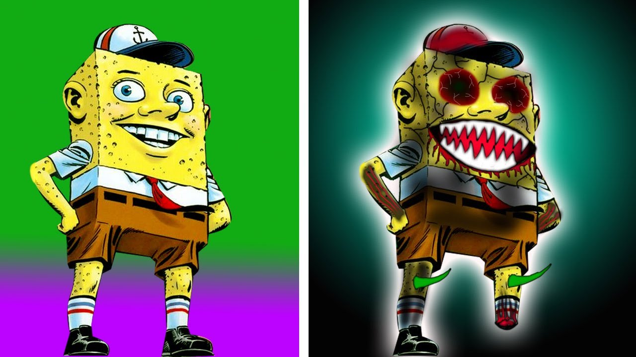 Spongebob SquarePants Outfit School As Horror Version || SpeedEdit Art ...