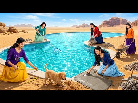 🏜️ We Built a Swimming Pool in the Middle of the Desert! 😱