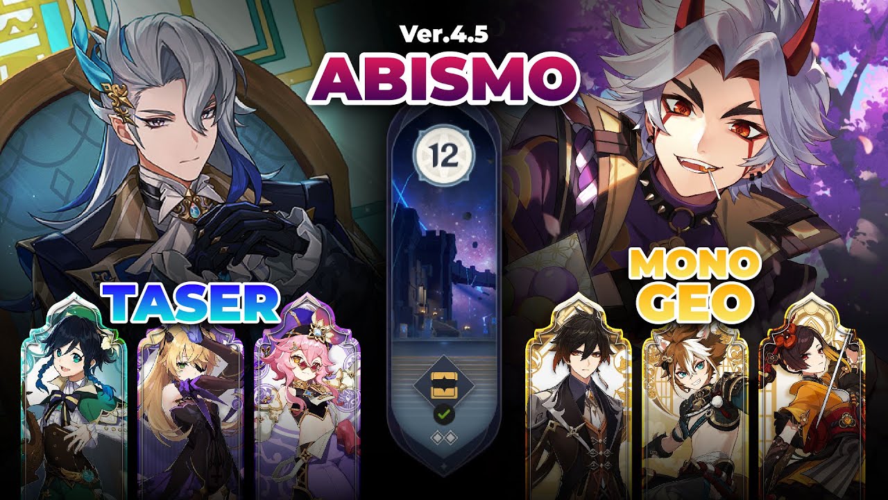 NEUVILLETTE TASER & ARATAKI ITTO MONO GEO | SPIRAL ABYSS 4.5 | GENSHIN ...