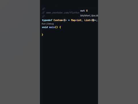 Do you know how to use typedef in Dart? - YouTube