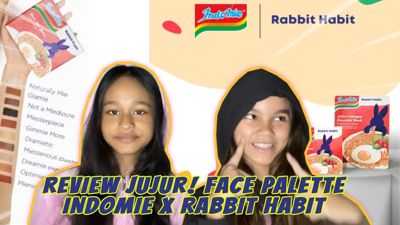 REVIEW JUJUR! FACE PALETTE DARI INDOMIE X RABBIT HABIT! - YouTube
