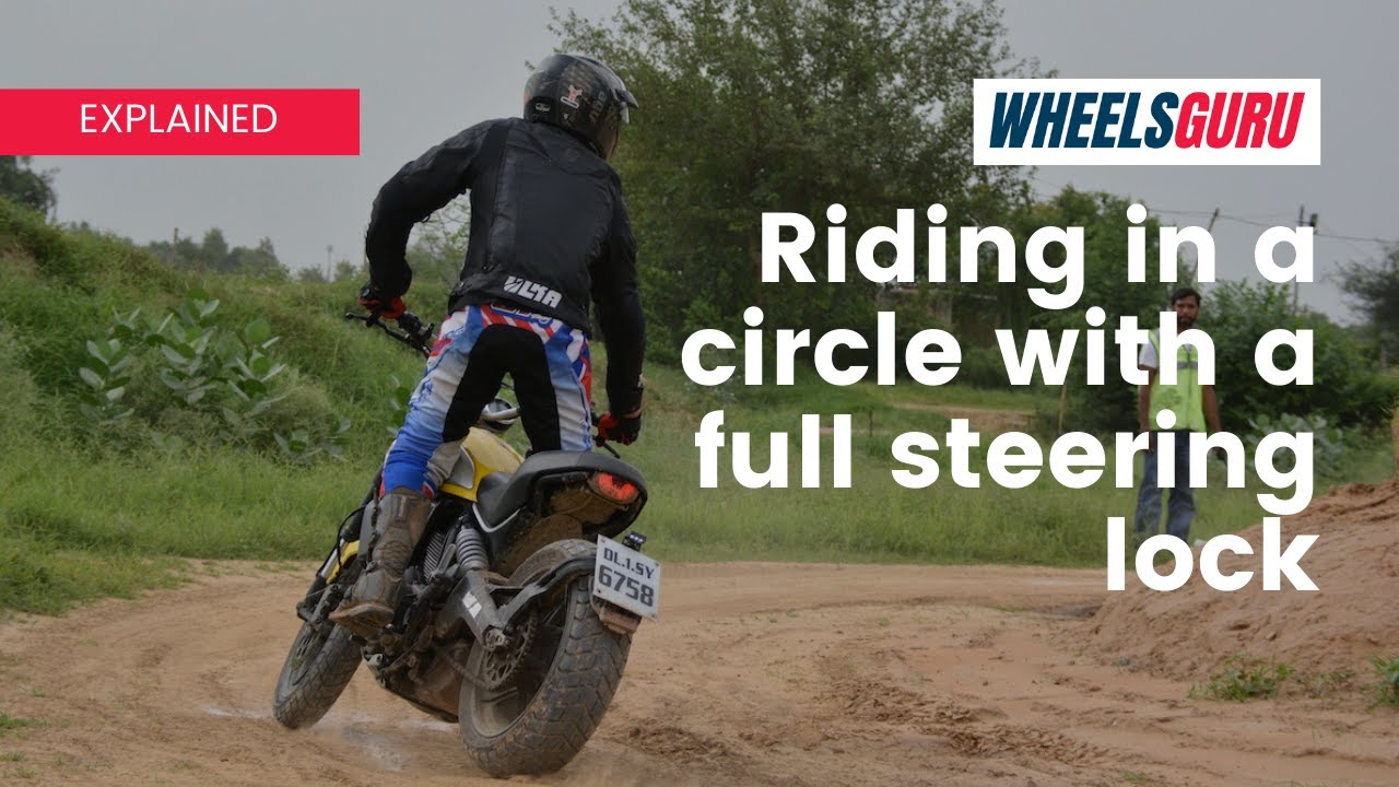 Motorcycle Riding in circle with full steering lock | Wheelsguru # ...