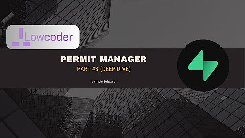 Lowcoder: Permit Manager App - YouTube
